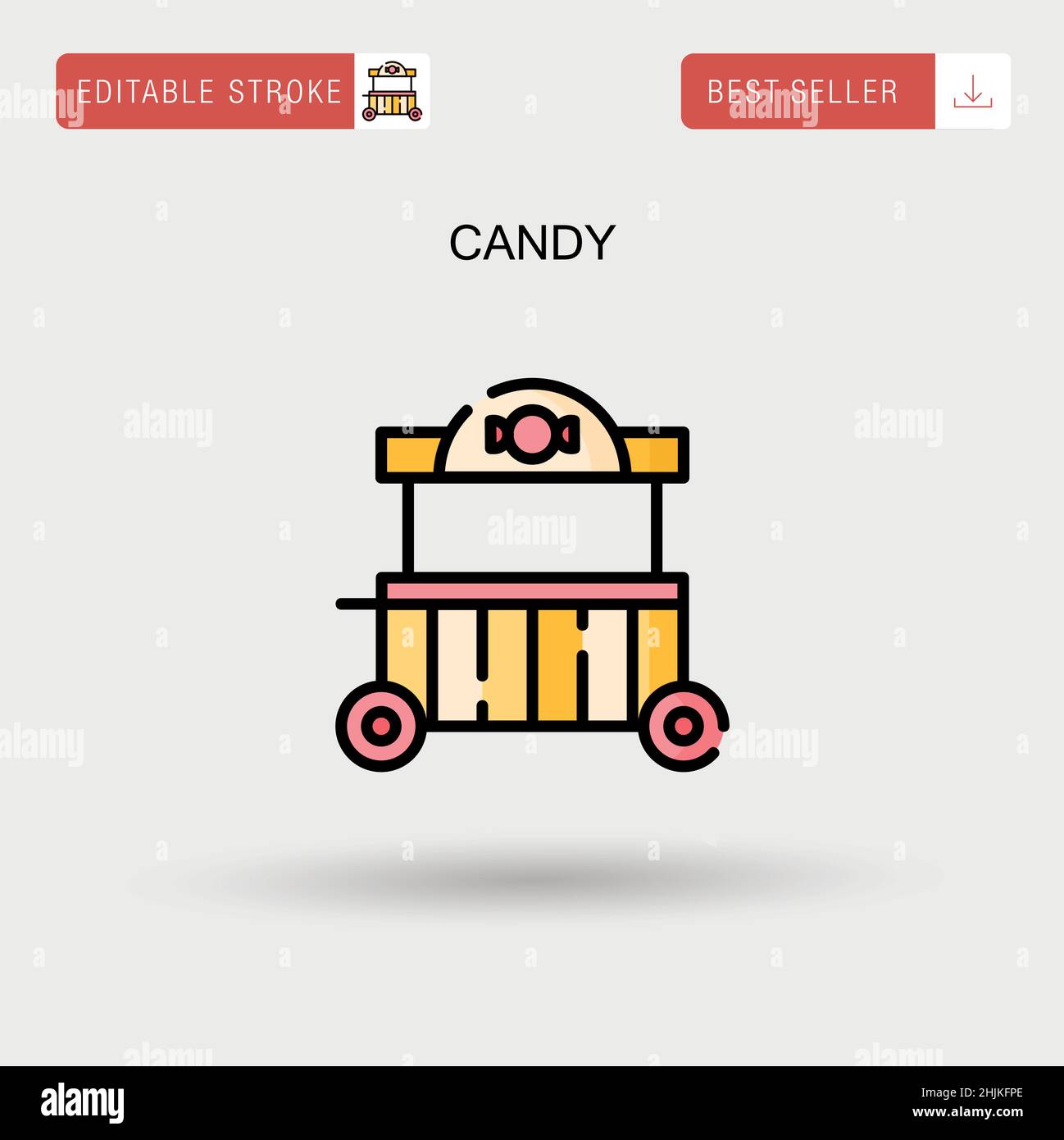 Candy Simple vector icon Stock Vector Image & Art - Alamy