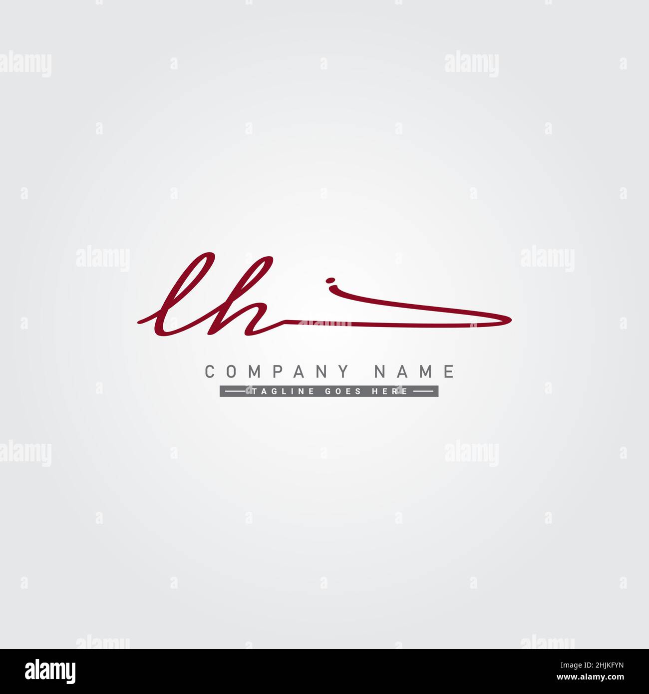 Letter lh logo hi-res stock photography and images - Alamy