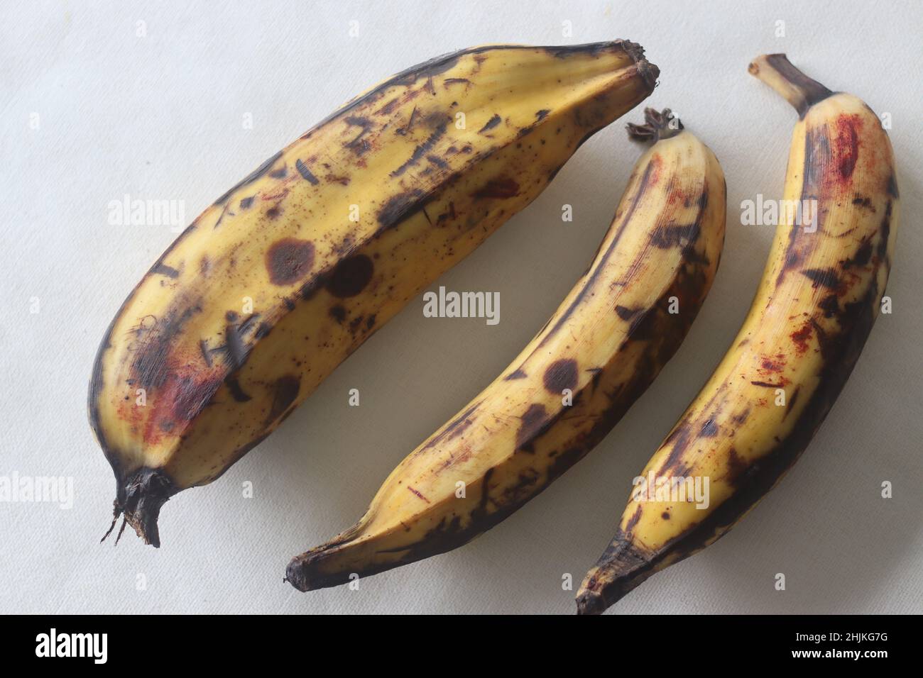 Twin Ripe plantain yellow in colour, ready to eat. Twin Ethakka or ...