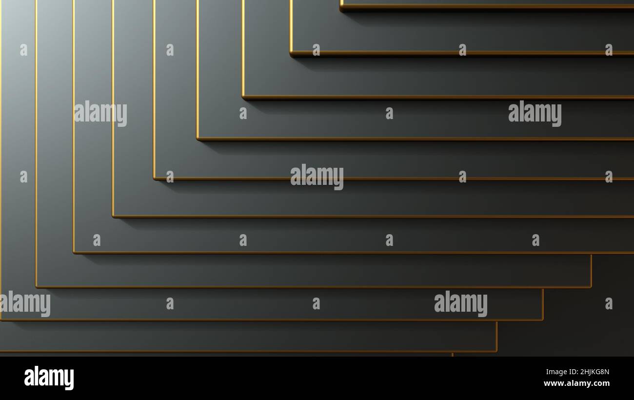 3d render. Abstract shape tech background Stock Photo - Alamy