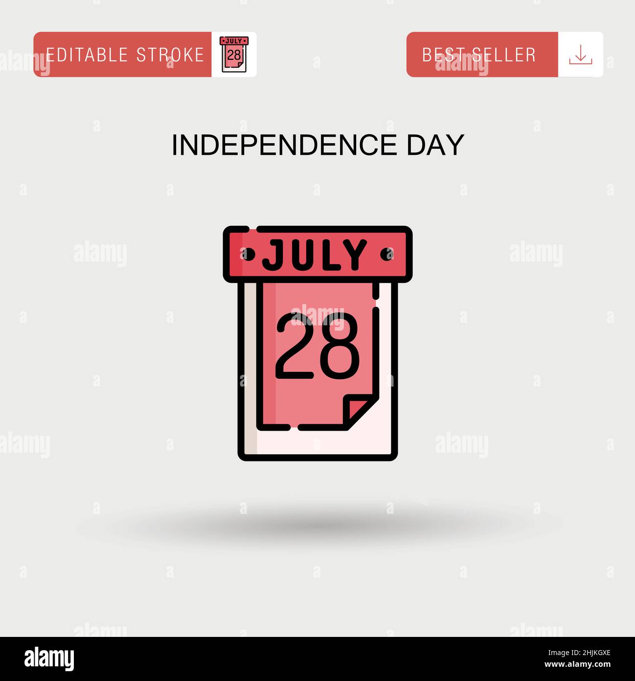 Independence day Simple vector icon Stock Vector Image & Art - Alamy