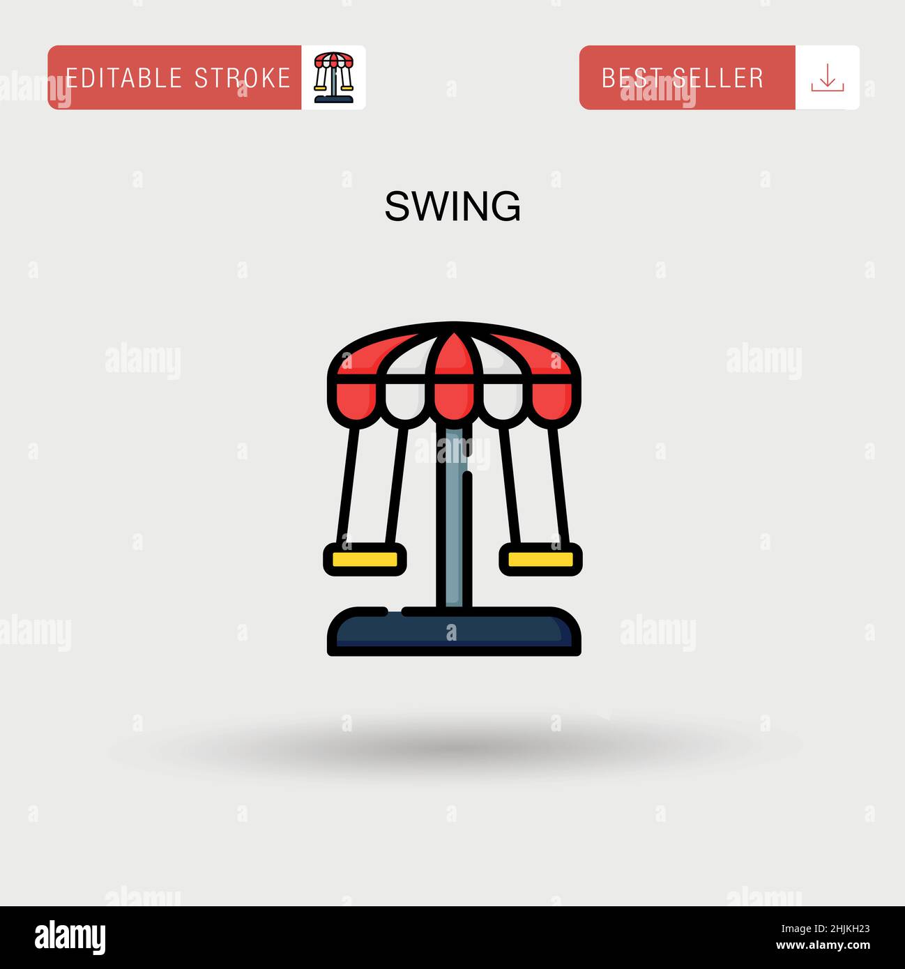 Swing Simple vector icon Stock Vector Image & Art - Alamy