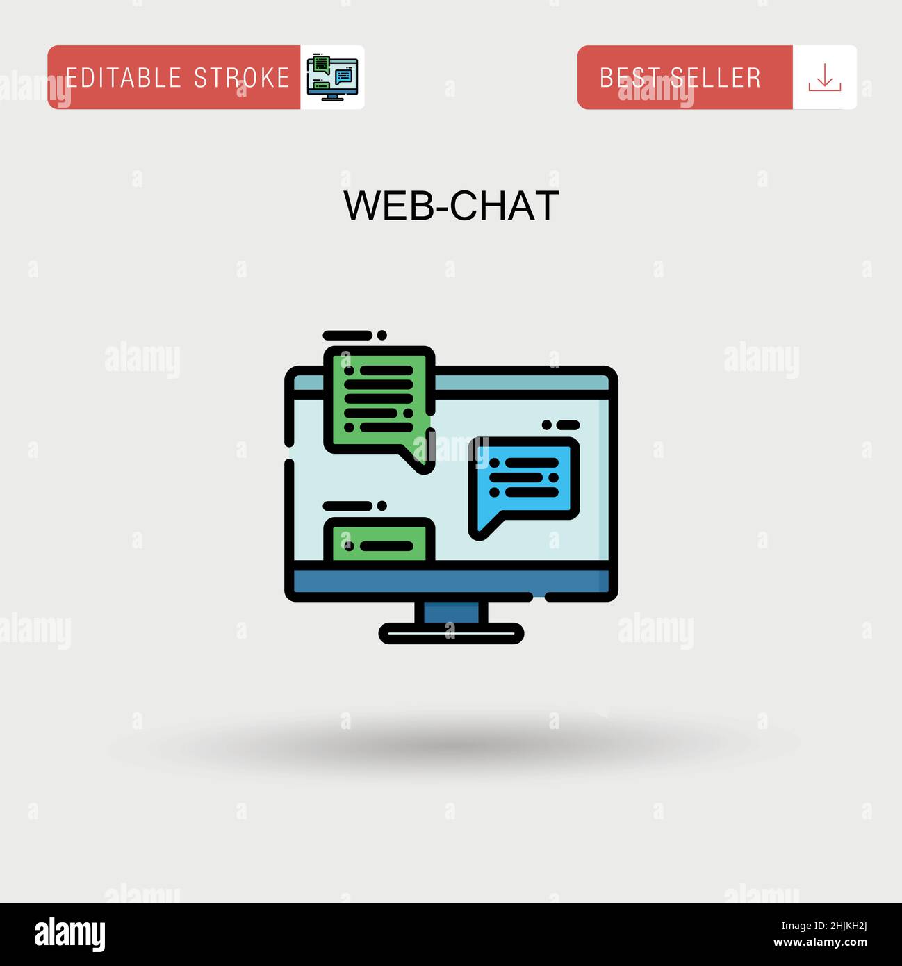 Web chat Stock Vector Images - Alamy
