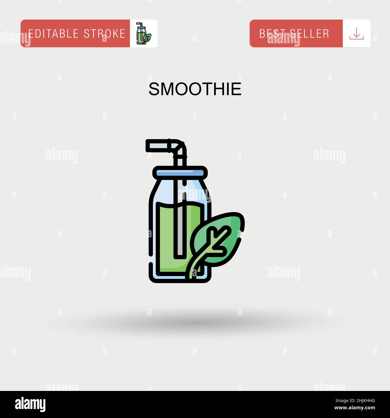 Smoothie Simple vector icon Stock Vector Image & Art - Alamy