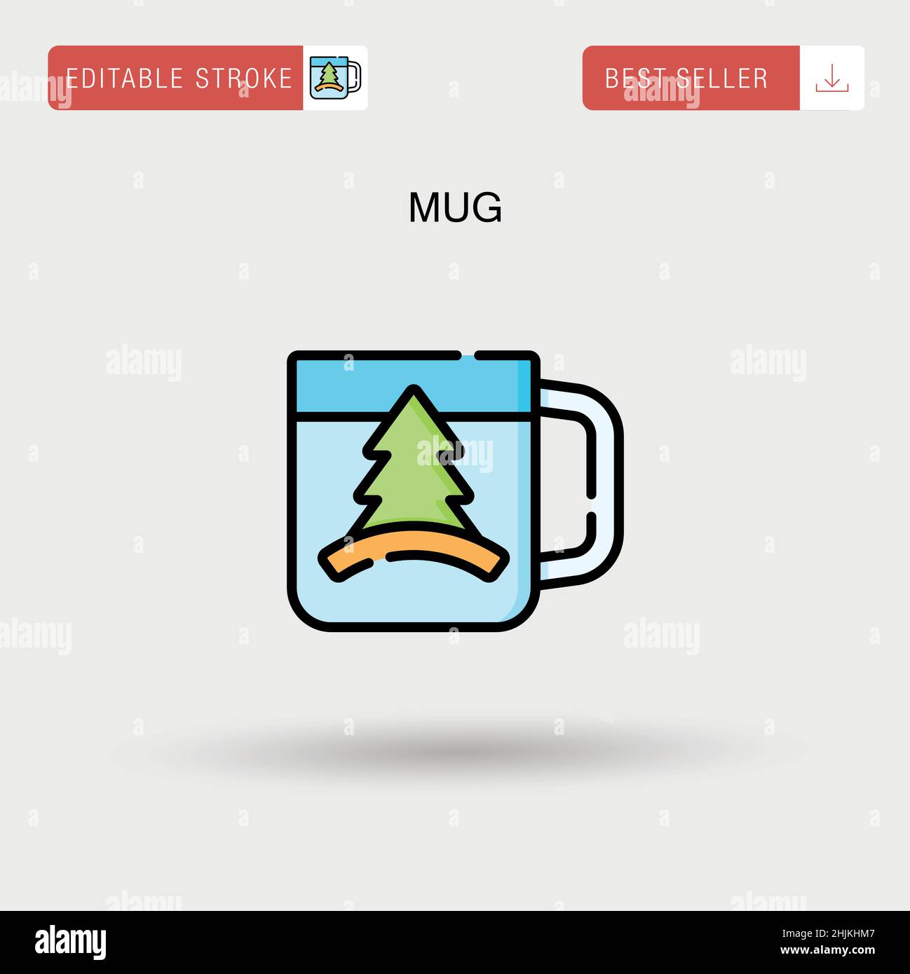 Mug Simple vector icon Stock Vector Image & Art - Alamy