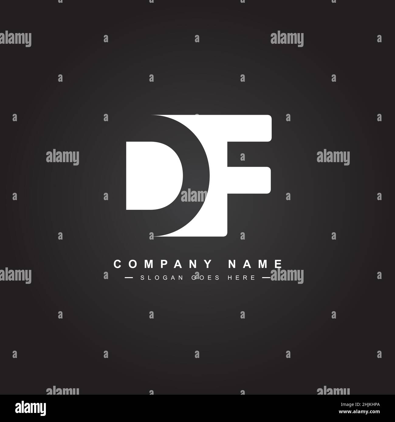 Df initials logo hi-res stock photography and images - Alamy