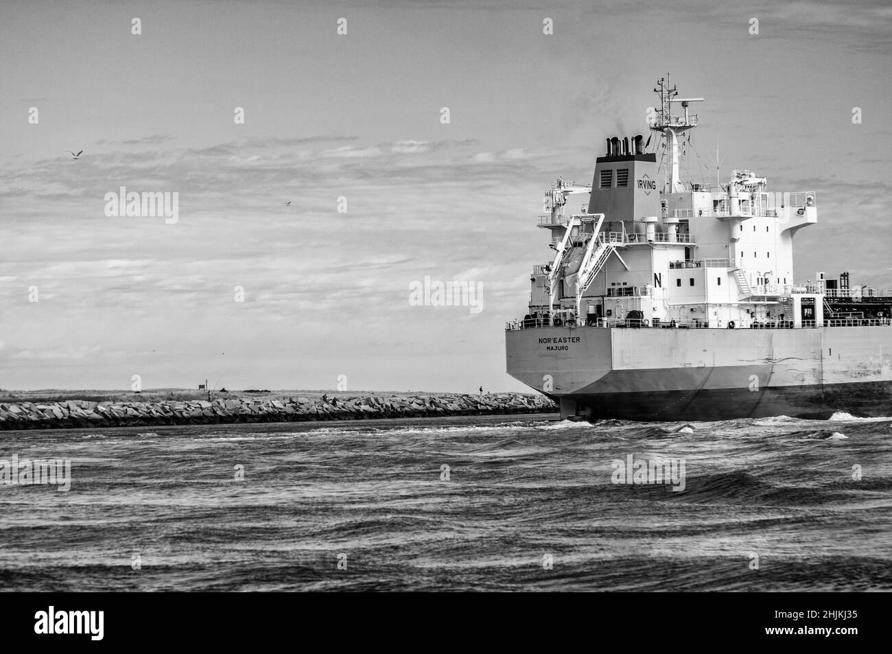 Cargo vessels are a common sight along the cape cod canal Stock Photo ...