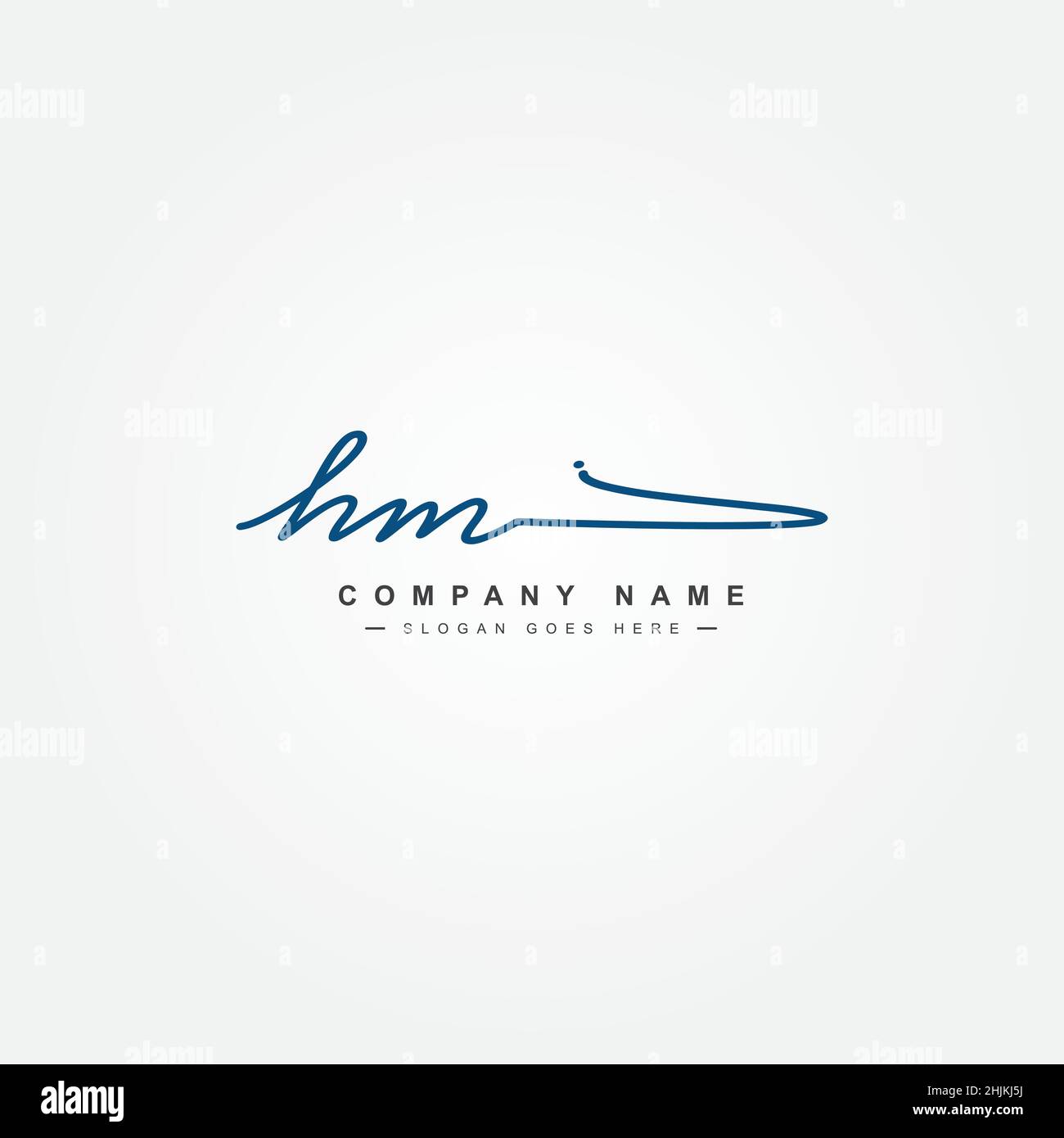 Initial Letter HM Logo - Handwritten Signature Style Logo - Minimal ... Initial Letter HM Logo - Handwritten Signature Style Logo - Minimal ...