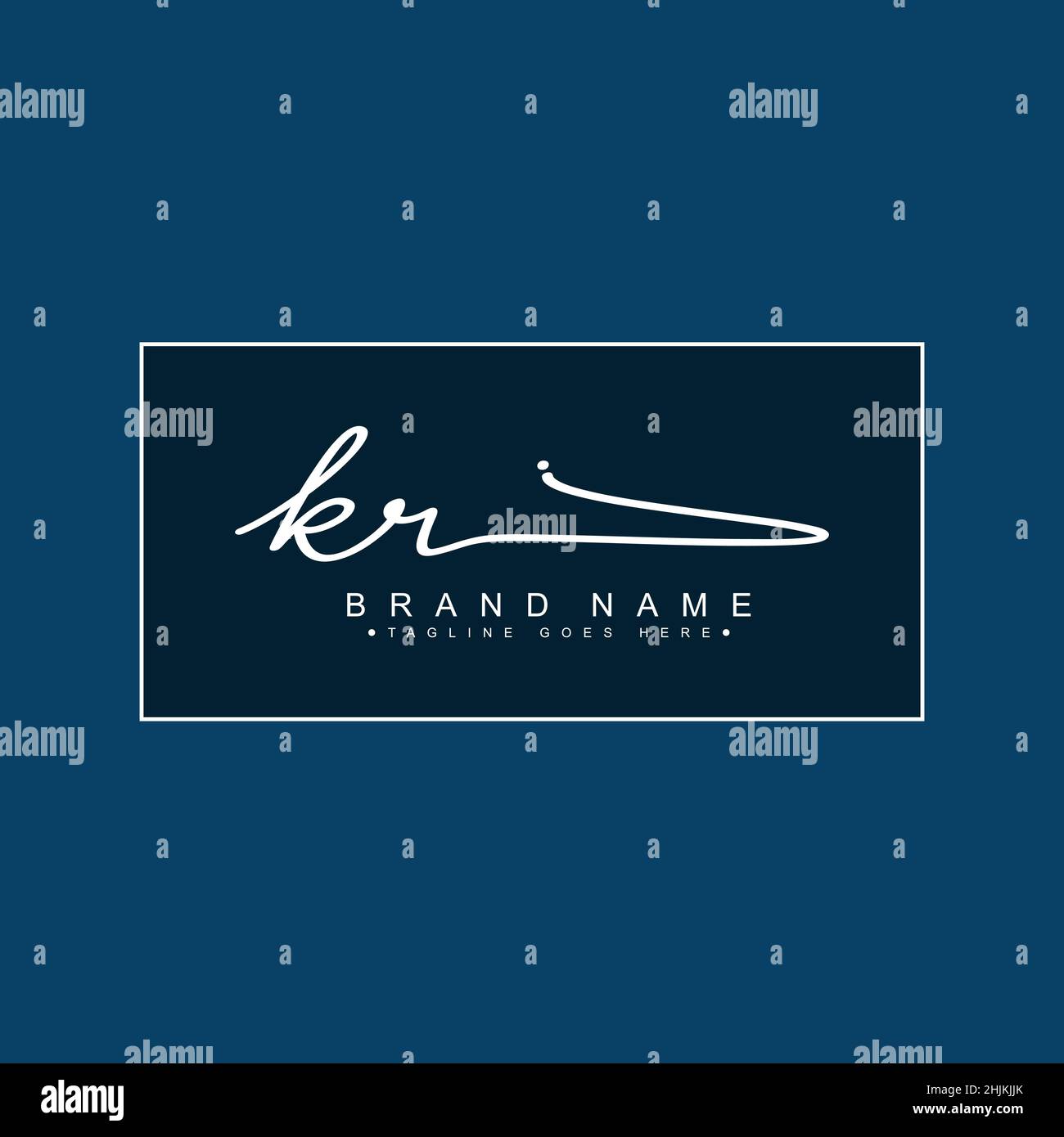 Kr initials logo hi-res stock photography and images - Alamy