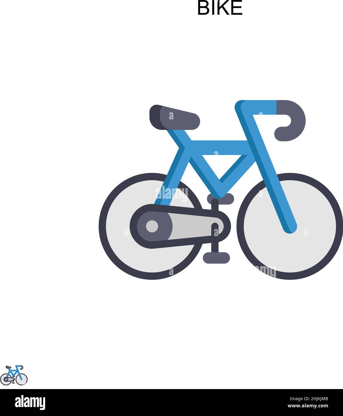 Bike Simple vector icon. Illustration symbol design template for web ...