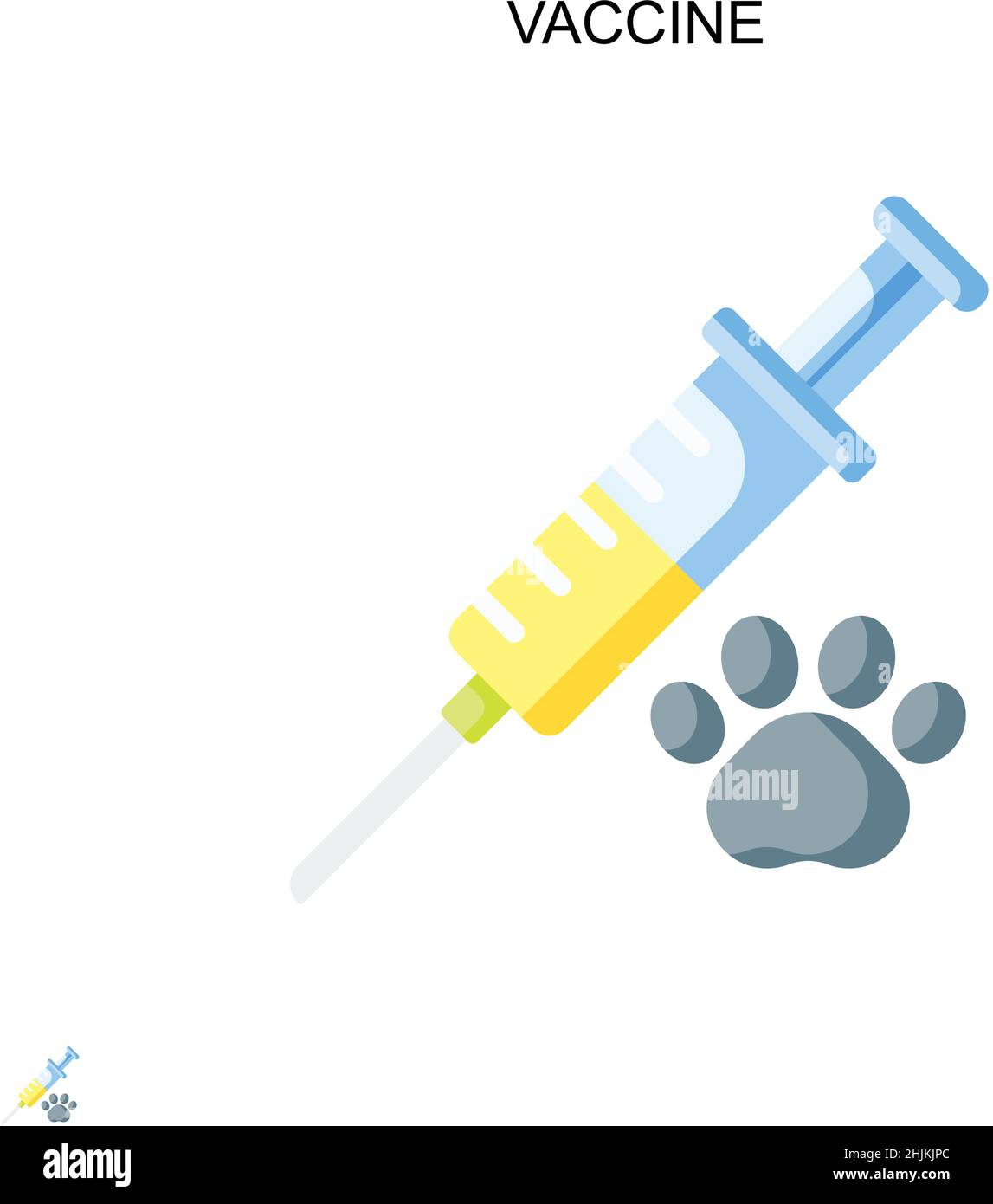 Vaccine Simple vector icon. Illustration symbol design template for web ...