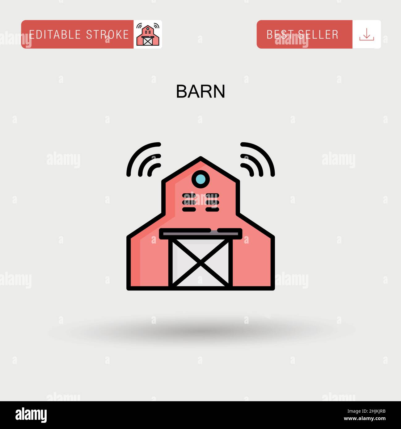 Barn Simple vector icon Stock Vector Image & Art - Alamy