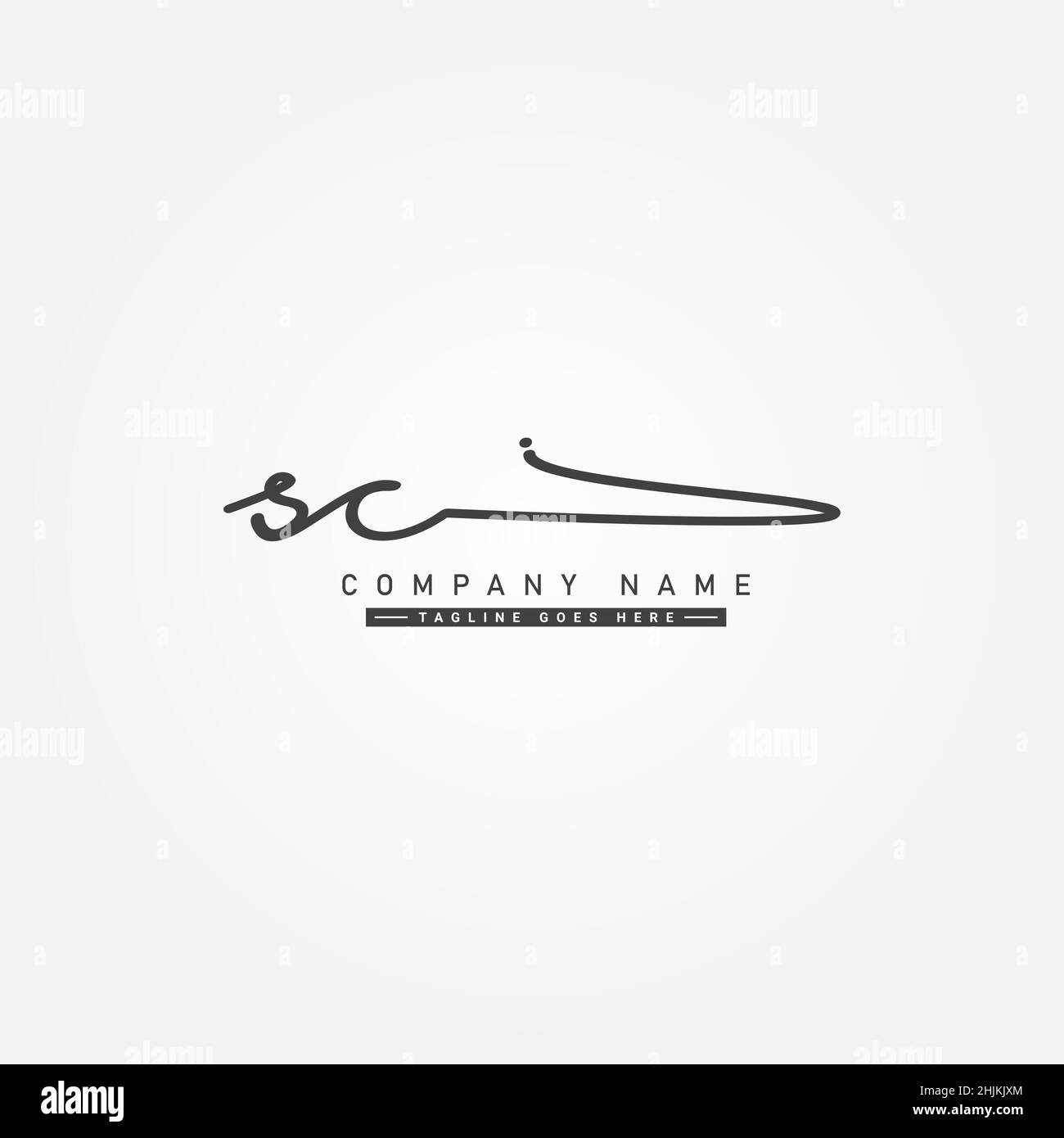 Letter sc logo hi-res stock photography and images - Alamy