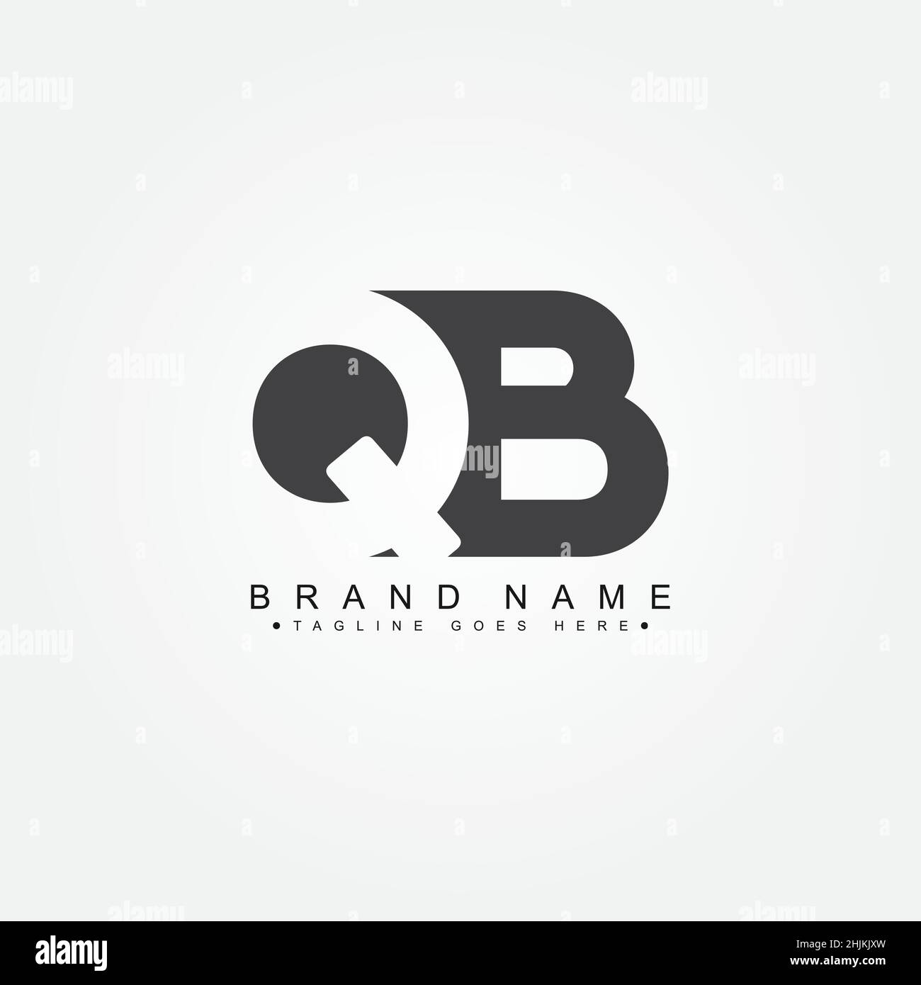 Initial Letter QB Logo - Simple Business Logo for Alphabet Q and B ...