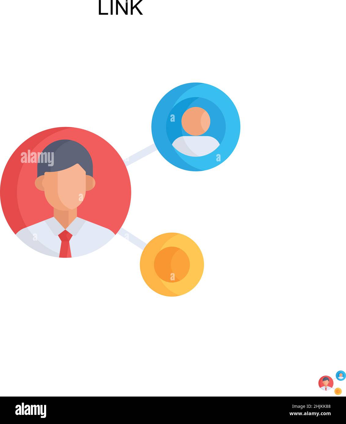 Link Simple vector icon. Illustration symbol design template for web ...