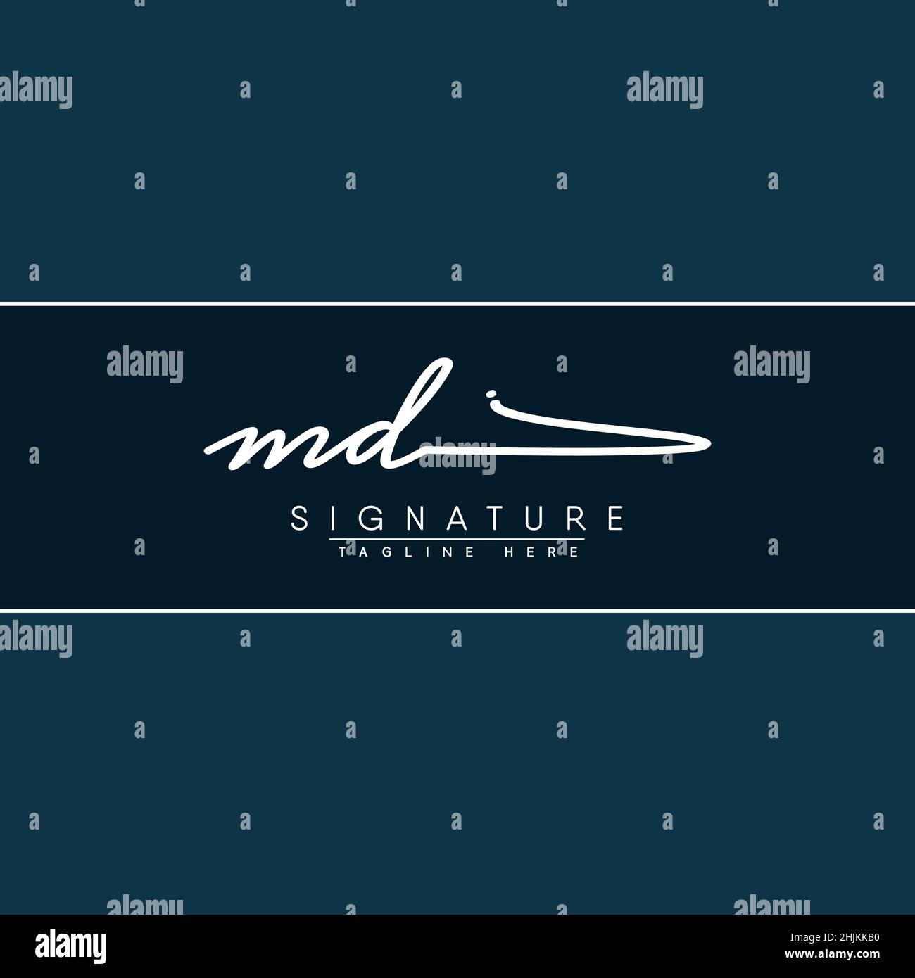 Md initials logo hi-res stock photography and images - Alamy