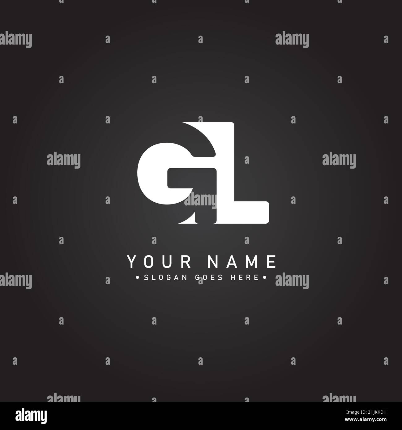 Minimal Business logo for Alphabet GL - Initial Letter G and L Logo ...
