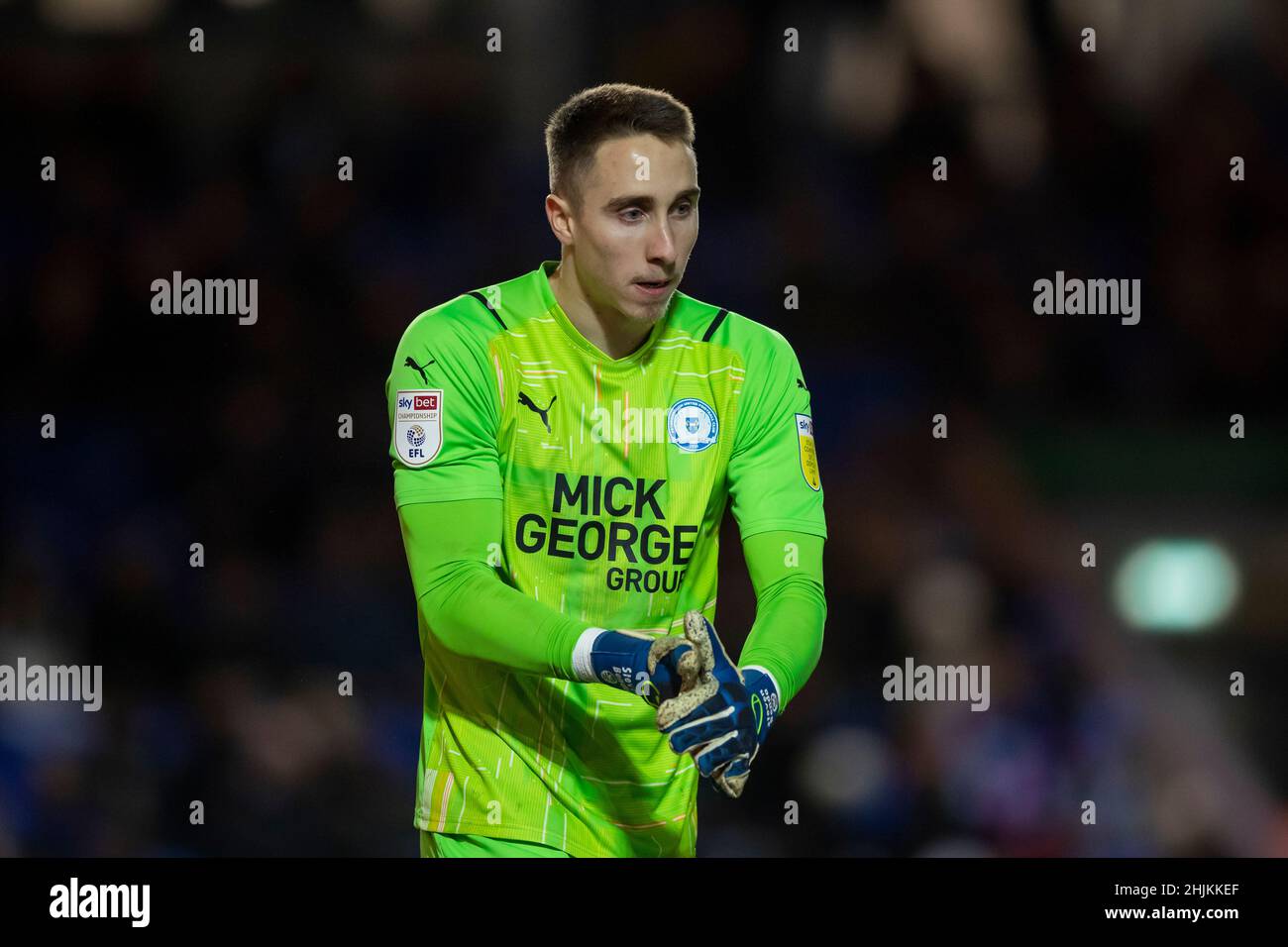 Peterborough United goalkeeper Steven Benda during the Sky Bet ...