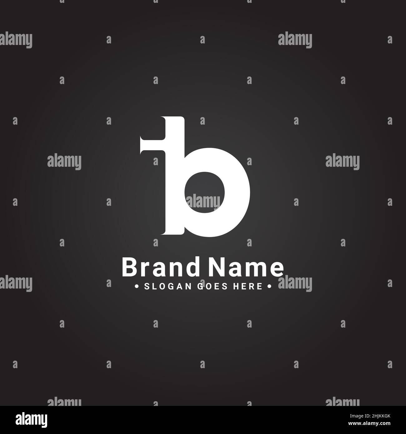 Minimal Business logo for Alphabet IB - Initial Letter I and B Logo ...