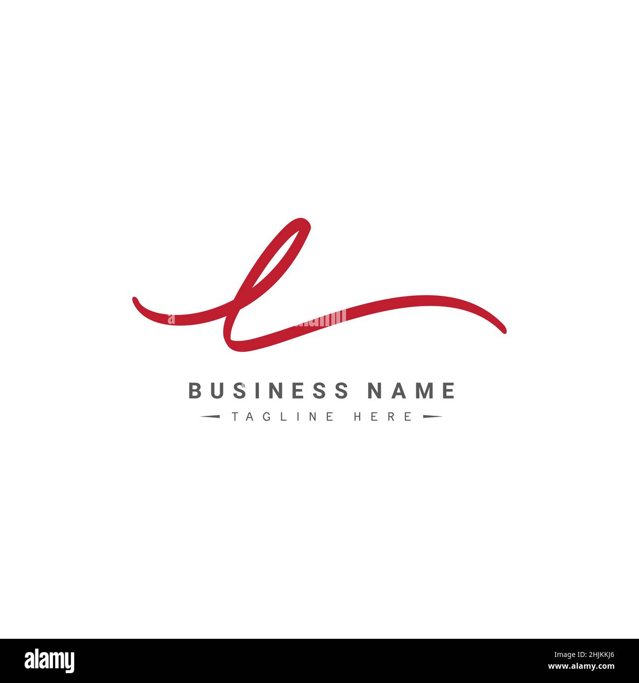 Handwritten Signature Logo for Initial Letter L - Simple Signature Logo ...