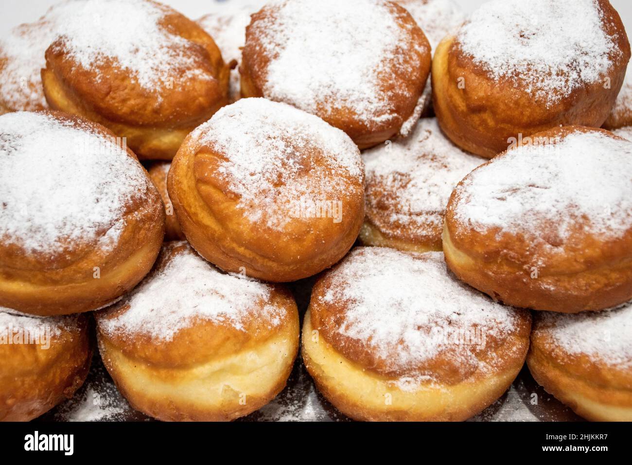 Donuts Berliner homemade bakery (German Doughnut Stock Photo - Alamy