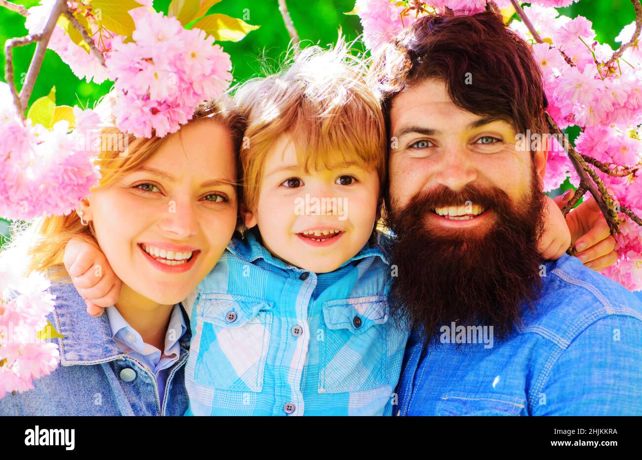 Mother son walk in blooming hi-res stock photography and images - Alamy