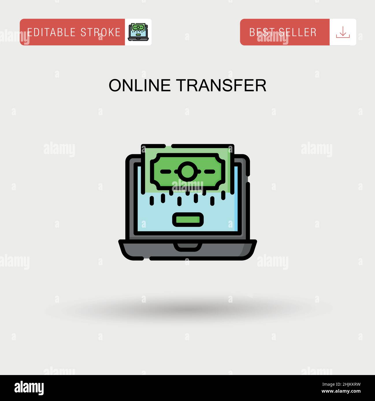 Online transfer Simple vector icon Stock Vector Image & Art - Alamy