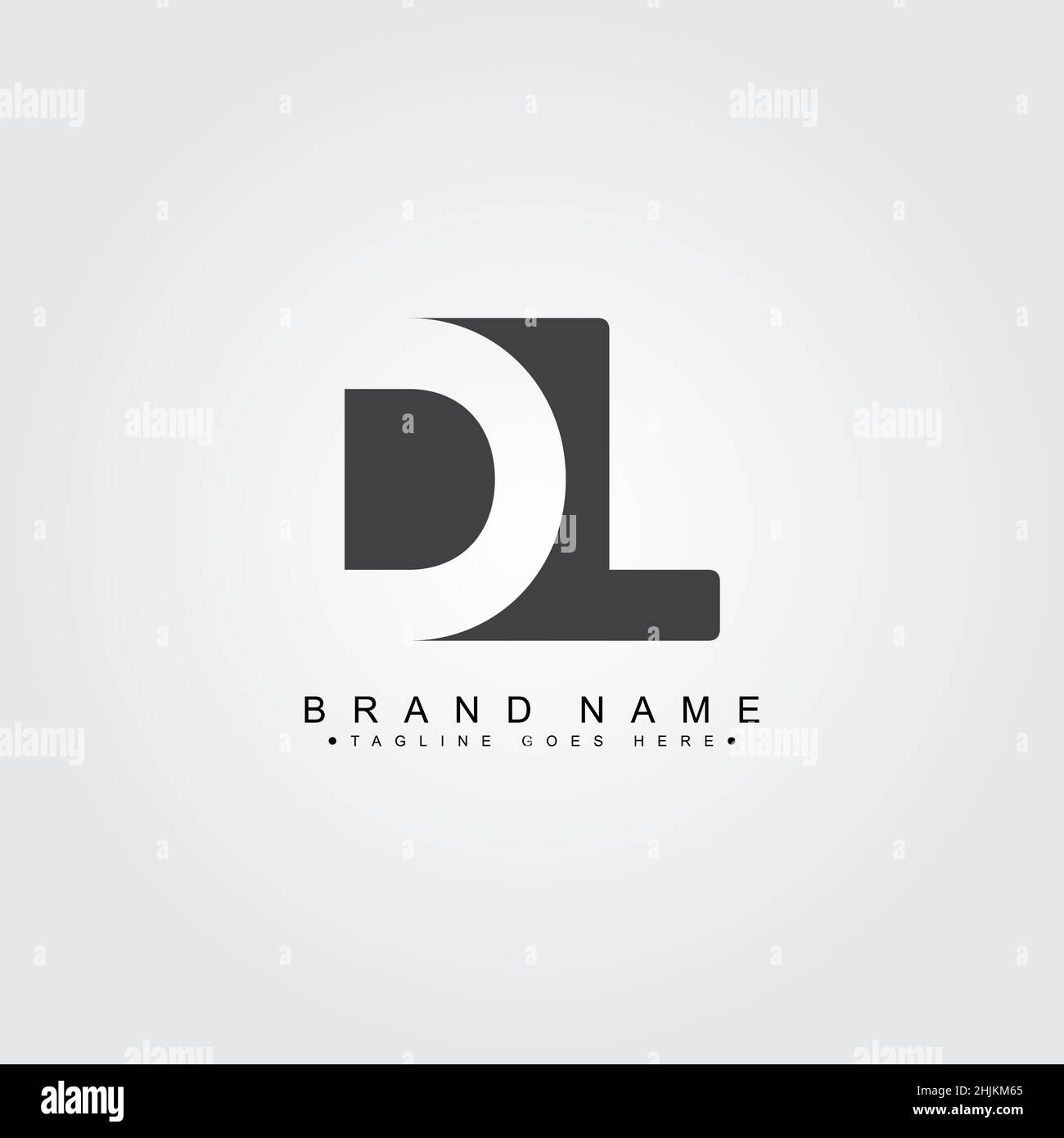Minimal Business logo for Alphabet DL - Initial Letter D and L Logo ...