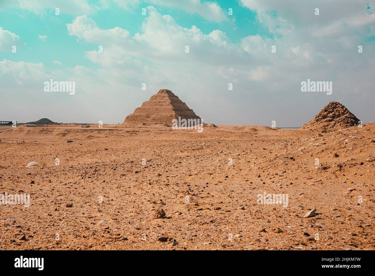 Several pyramids at Saqqara, south of cairo in egypt. Lesser known than ...