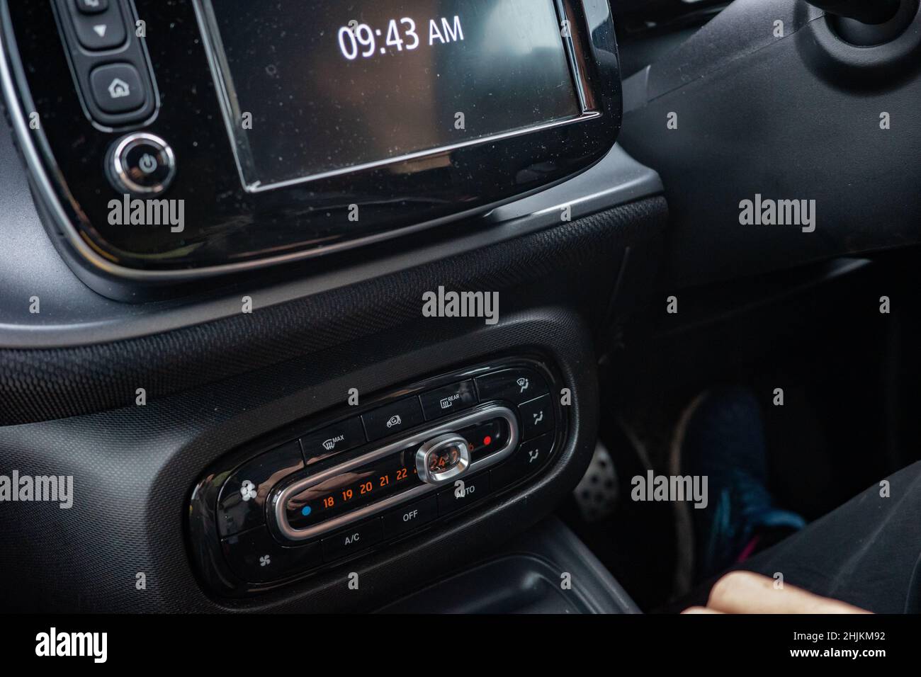 Unidentifiable human driving a car Stock Photo - Alamy
