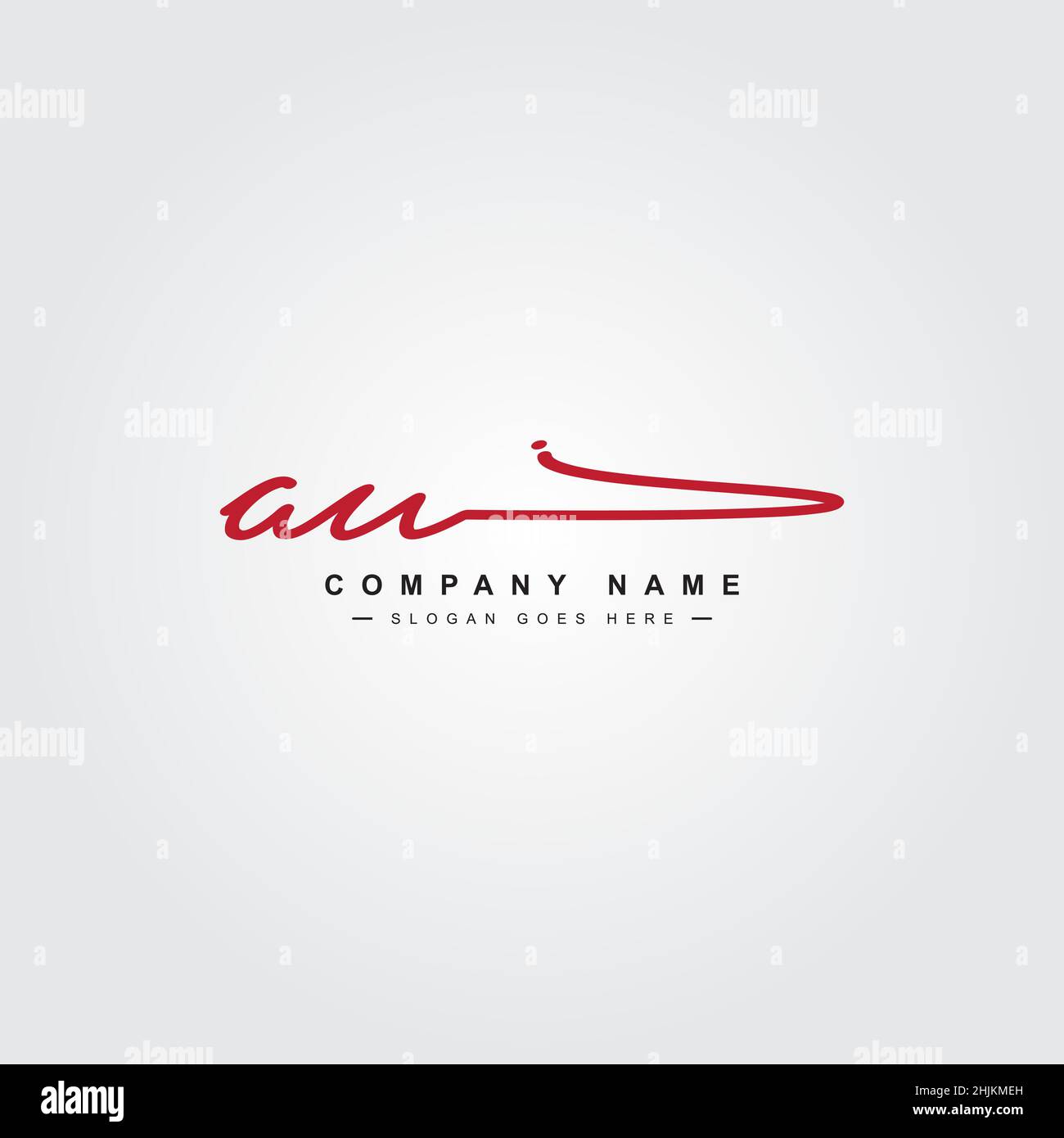 Initial Letter AU Logo - Hand Drawn Signature Logo - Minimal Vector ...