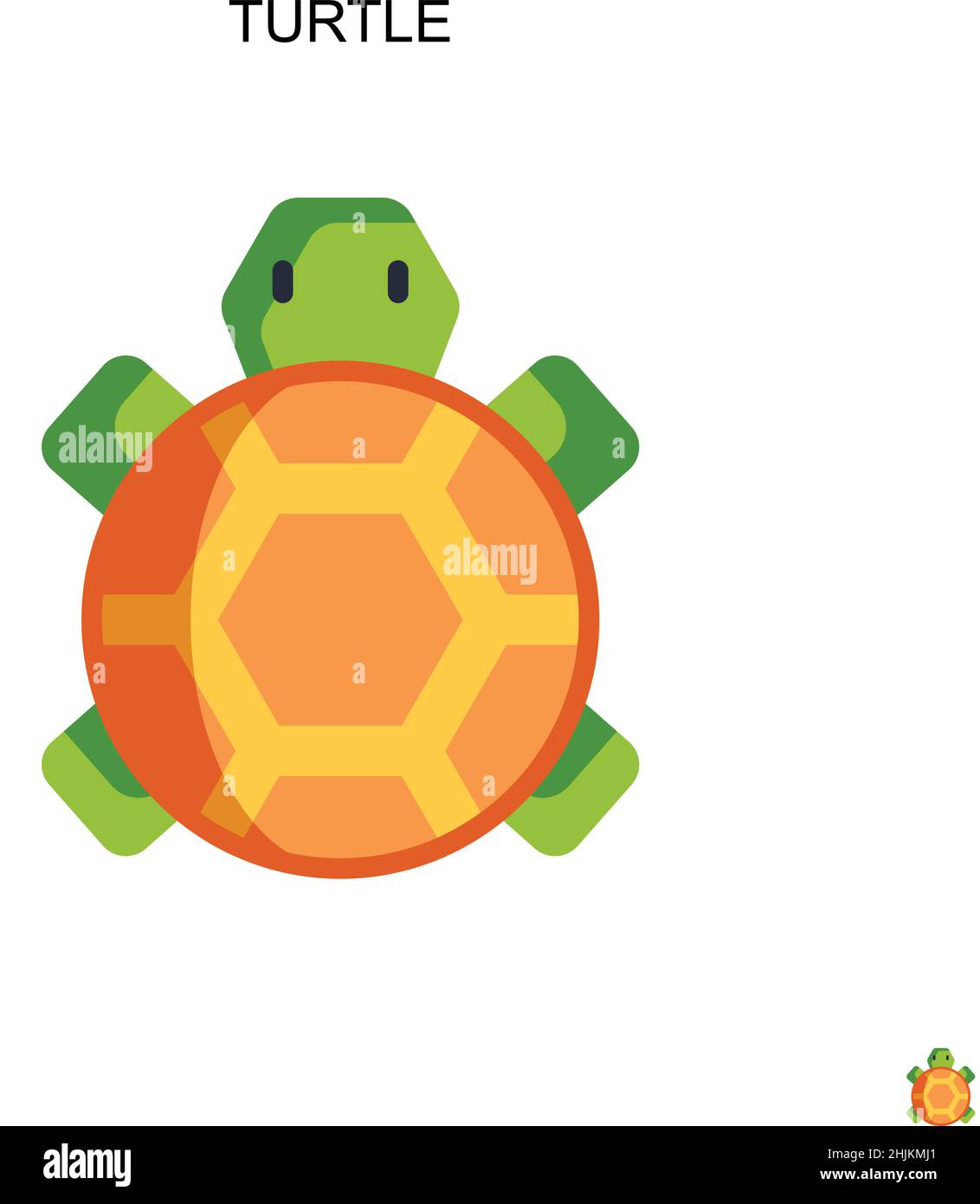 Turtle Simple vector icon. Illustration symbol design template for web ...