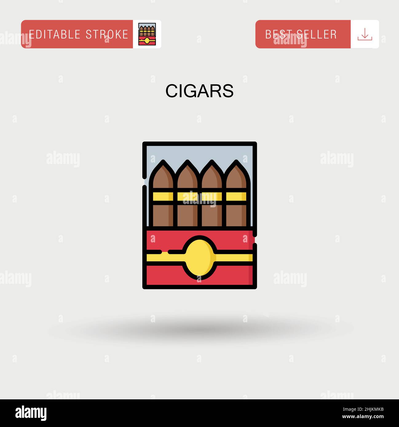 Cigar band Stock Vector Images - Alamy