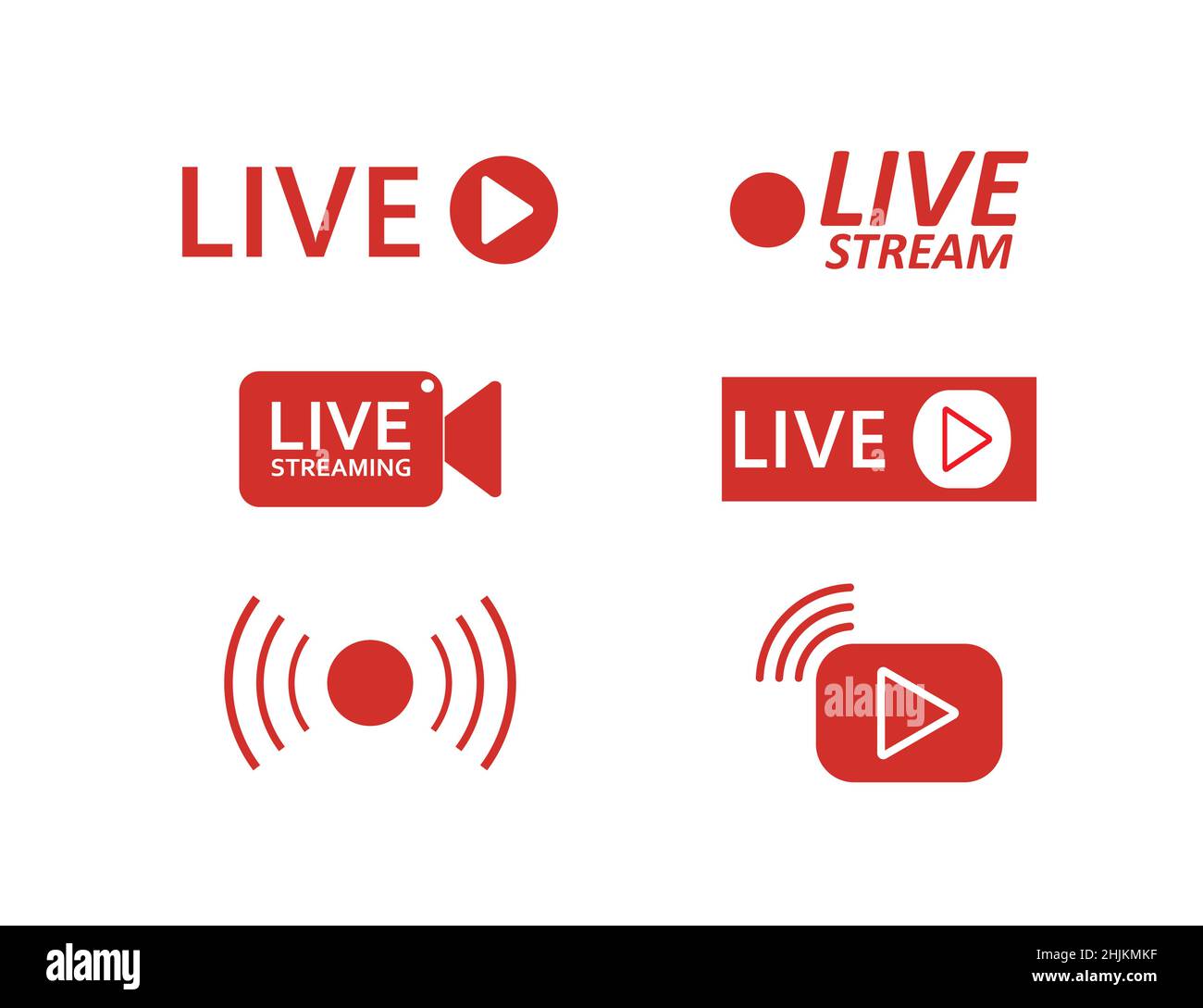 Video, streaming, stream icon. Vector illustration. Flat design Stock ...