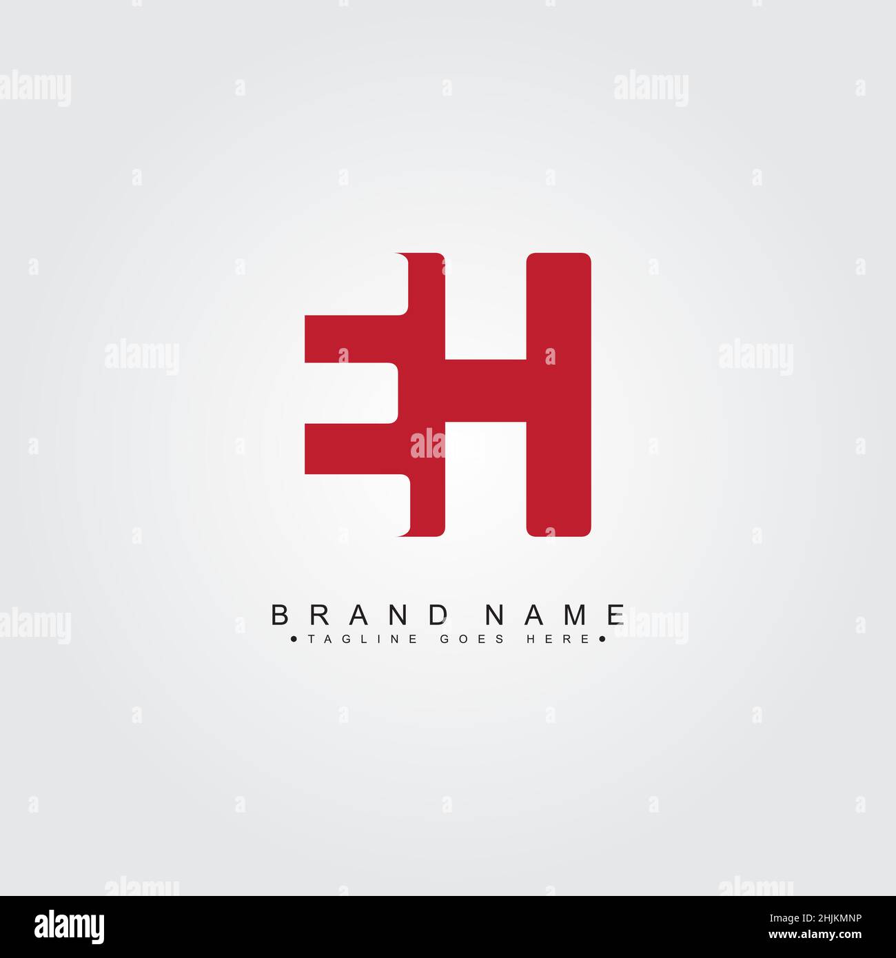 Minimal Business logo for Alphabet EH - Initial Letter E and H Logo - Monogram Vector Logo ...