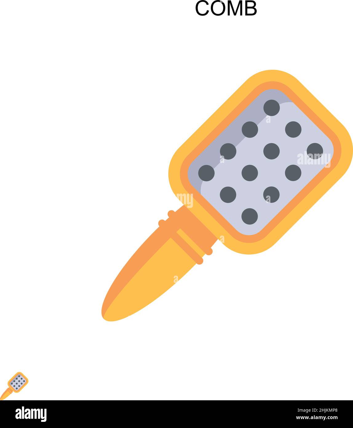 Comb Simple vector icon. Illustration symbol design template for web ...