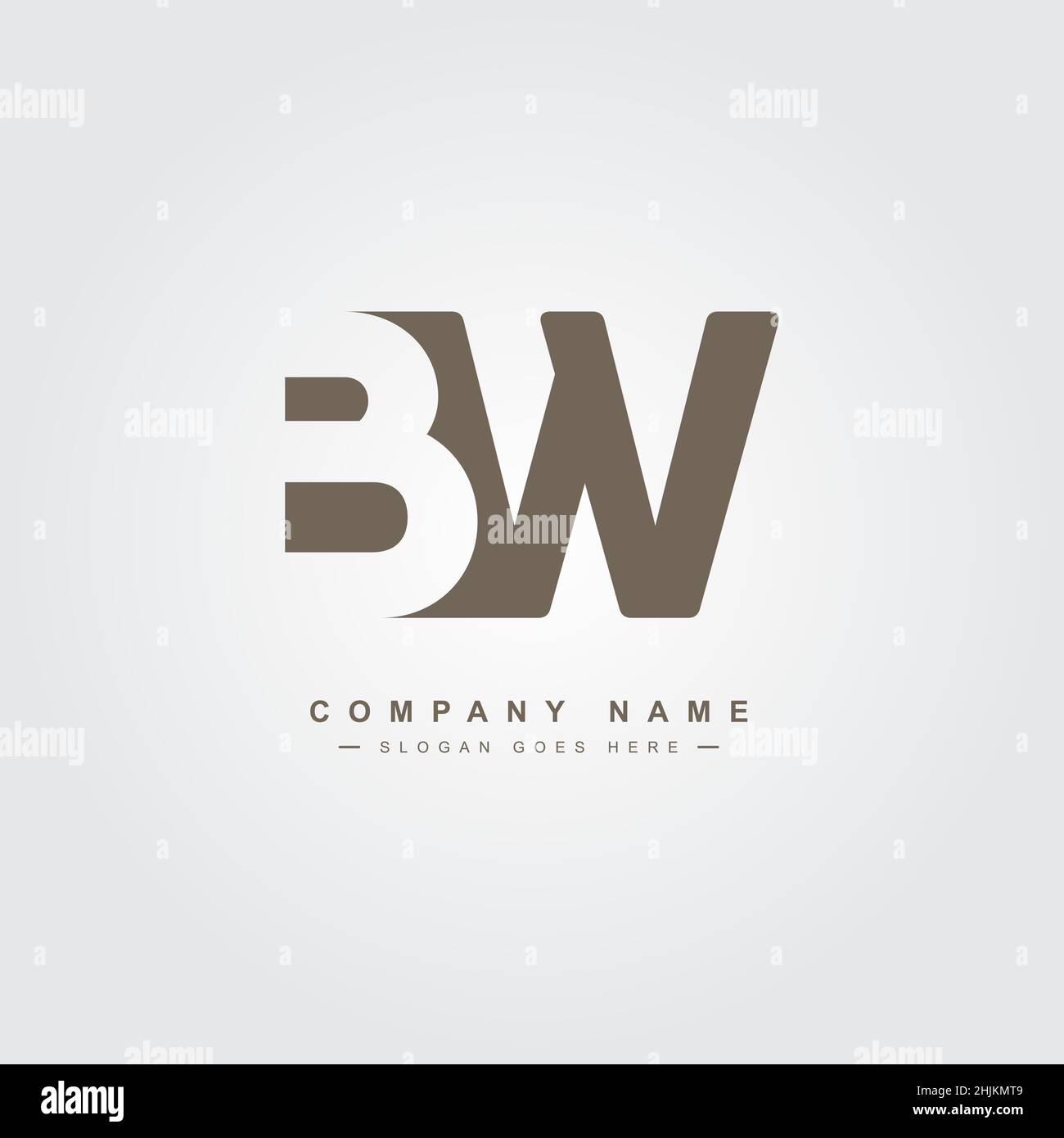 Bw letter logo hi-res stock photography and images - Alamy