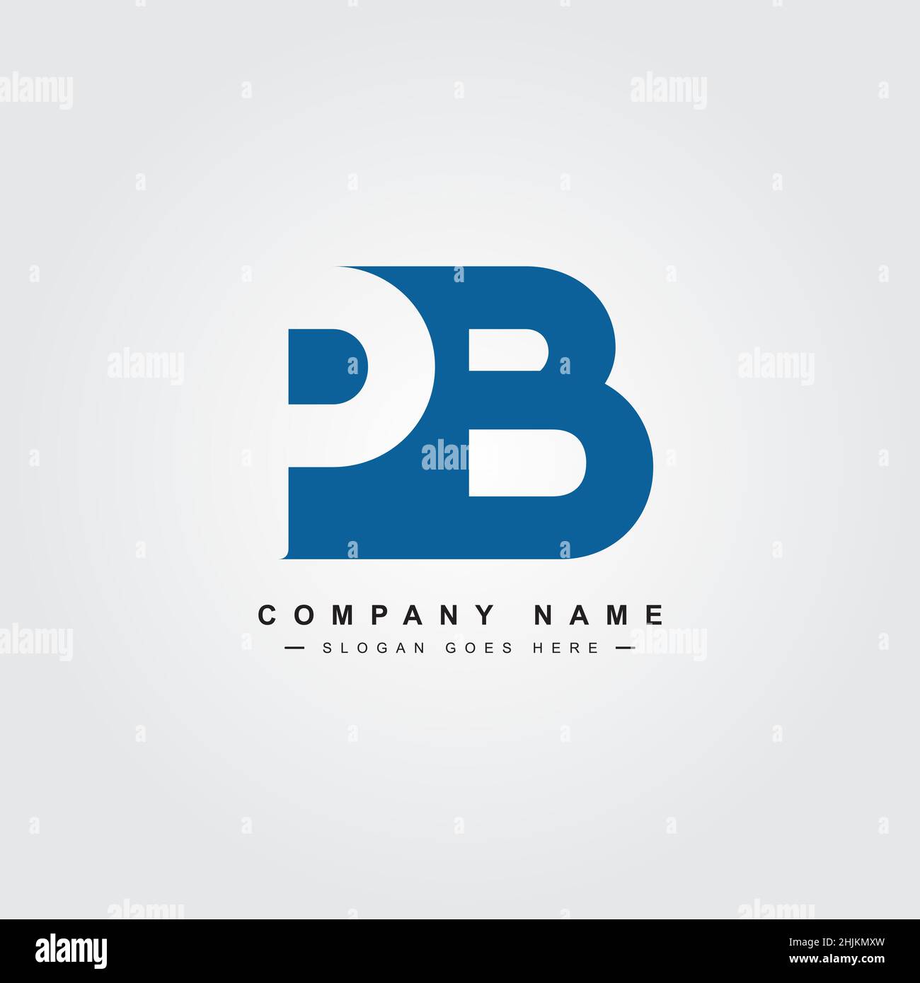 Minimal Business logo for Alphabet PB - Initial Letter P and B Logo ...