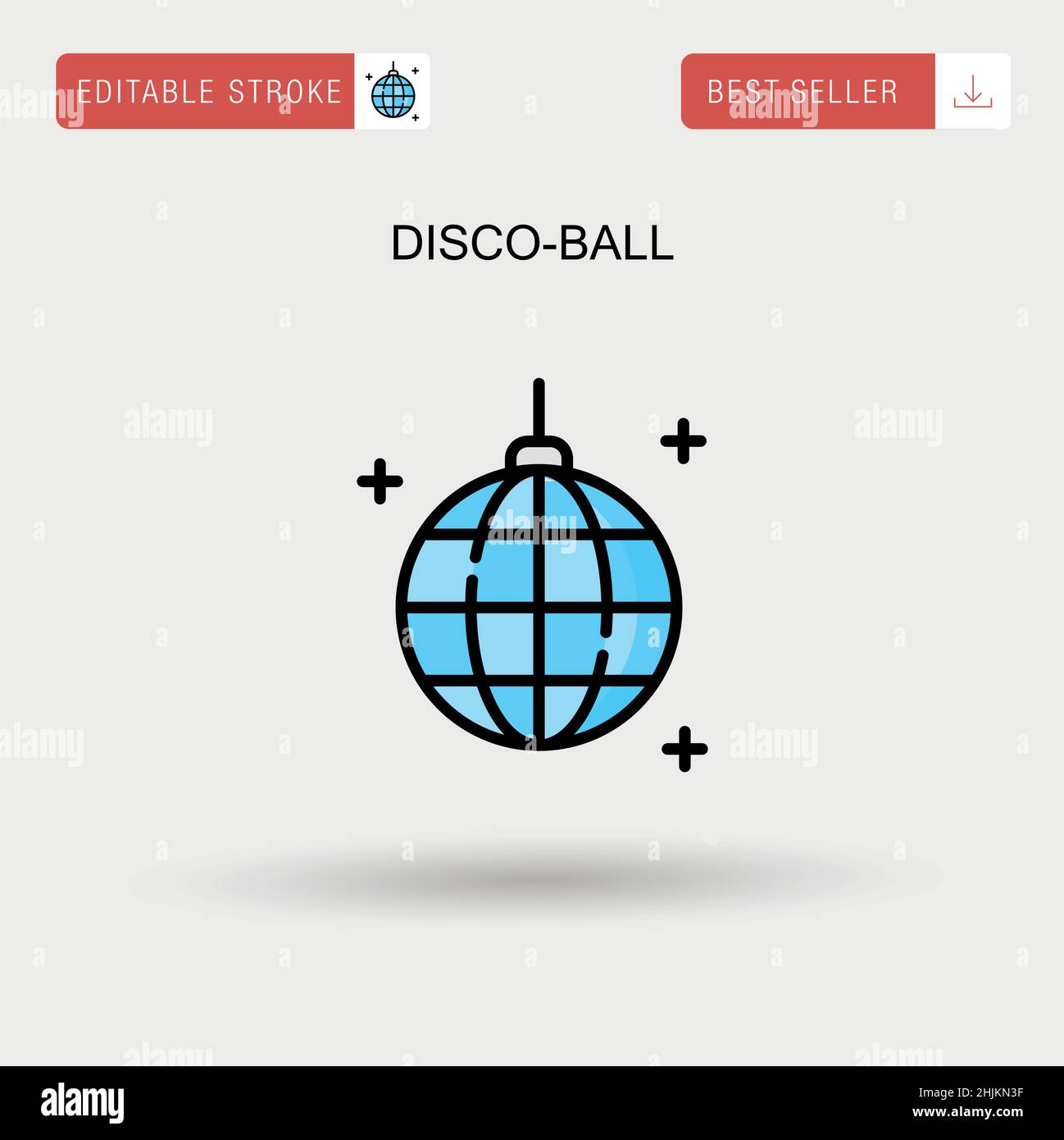 Disco-ball Simple vector icon Stock Vector Image & Art - Alamy
