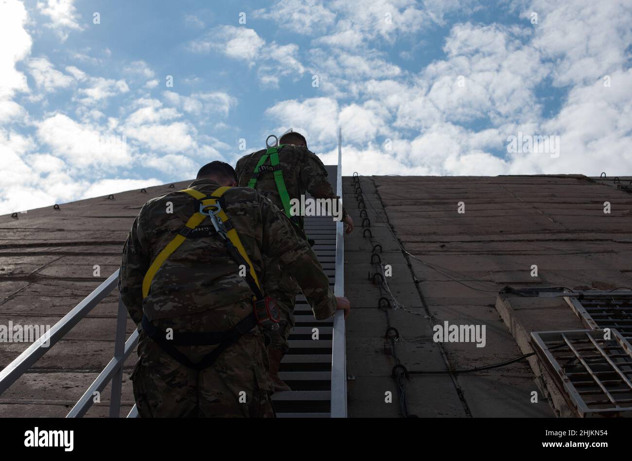 U.S. Air Force Senior Airman Jakob Savage (left), and USAF Staff Sgt ...