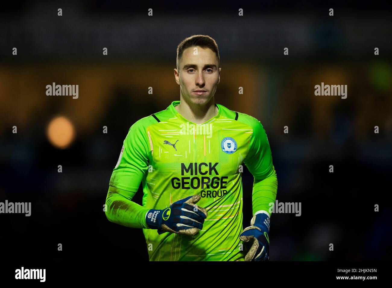 Peterborough United goalkeeper Steven Benda during the Sky Bet ...