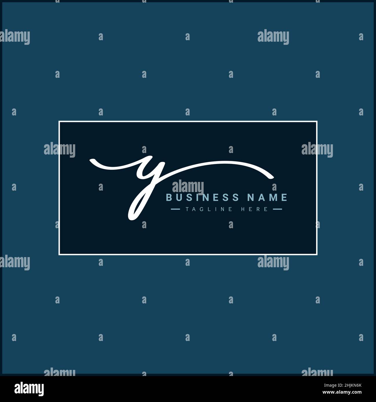 Handwritten Signature Logo for Initial Letter Y - Simple Signature Logo ...