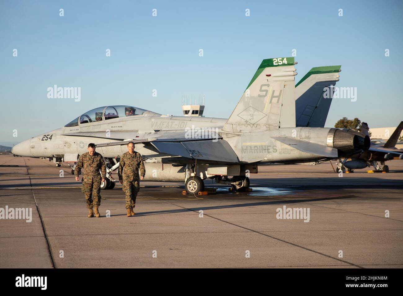 U.S. Marine Corps Lt. Col. Christine M. Houser, the commanding officer ...