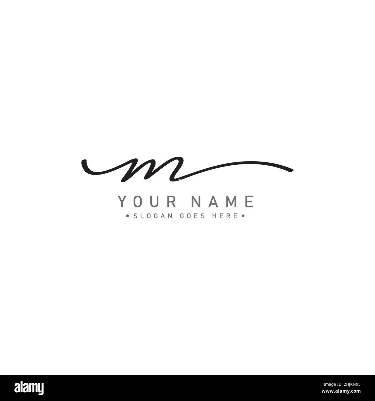 Handwritten Signature Logo for Initial Letter - Simple Signature Logo ...