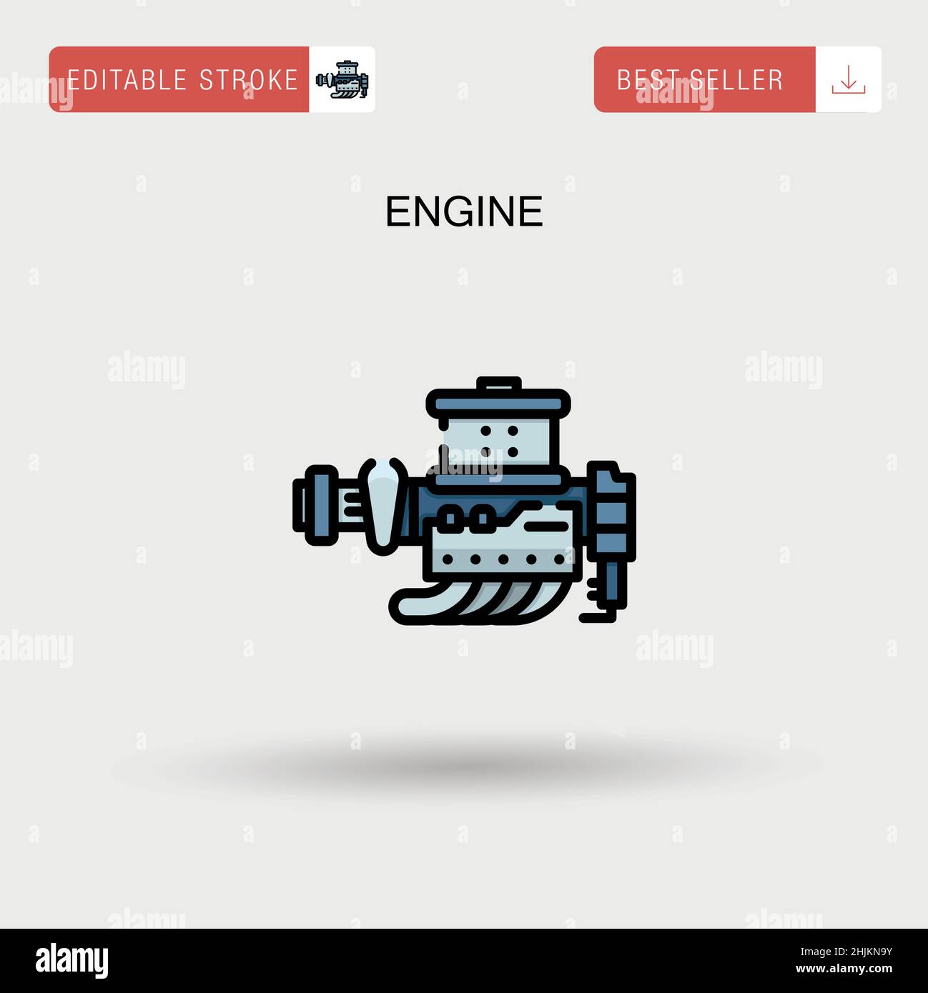 Engine Simple vector icon Stock Vector Image & Art - Alamy