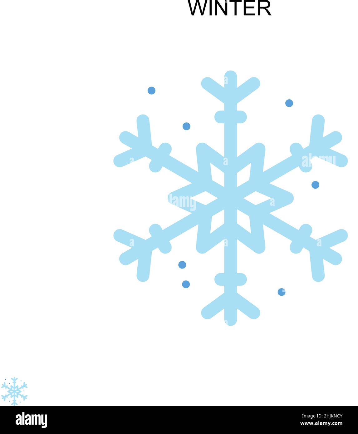 Winter Simple vector icon. Illustration symbol design template for web ...