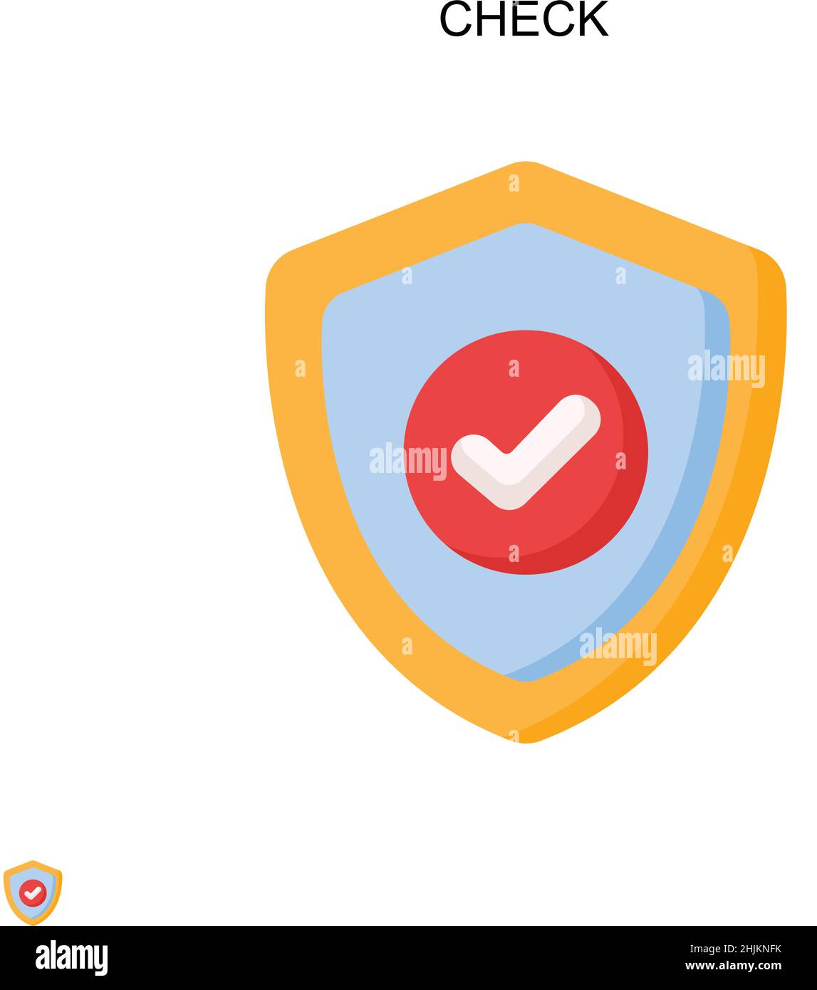 Check Simple vector icon. Illustration symbol design template for web ...