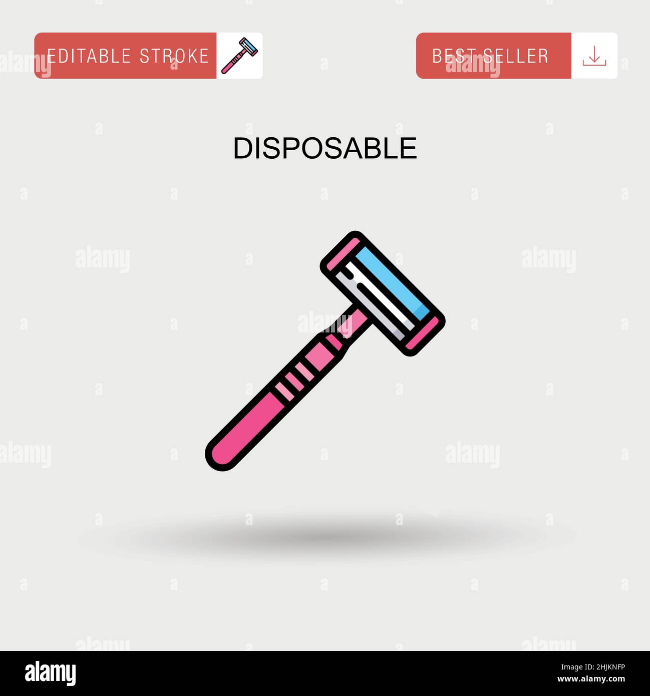 Disposable Simple vector icon Stock Vector Image & Art - Alamy