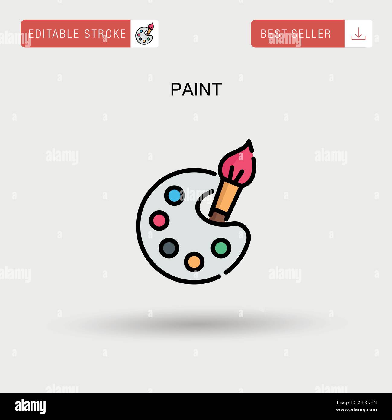 Paint Simple vector icon Stock Vector Image & Art - Alamy