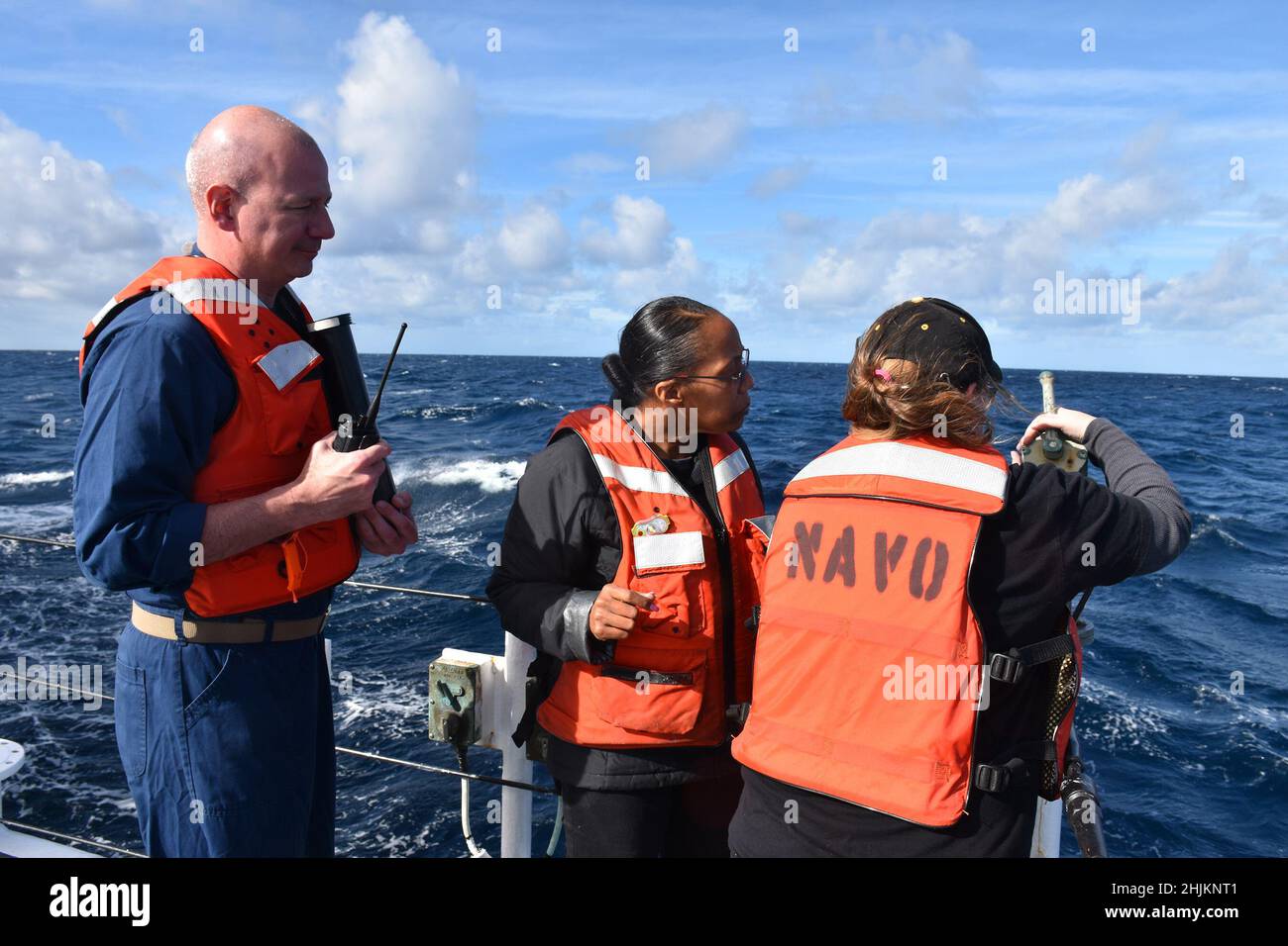 Sailors from U.S. Naval Meteorology and Oceanography Command and staff ...